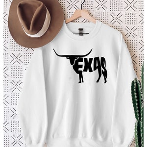 Texas Longhorn Sweatshirt Texas Shirt Texas Gifts Texas Tshirt Texas ...