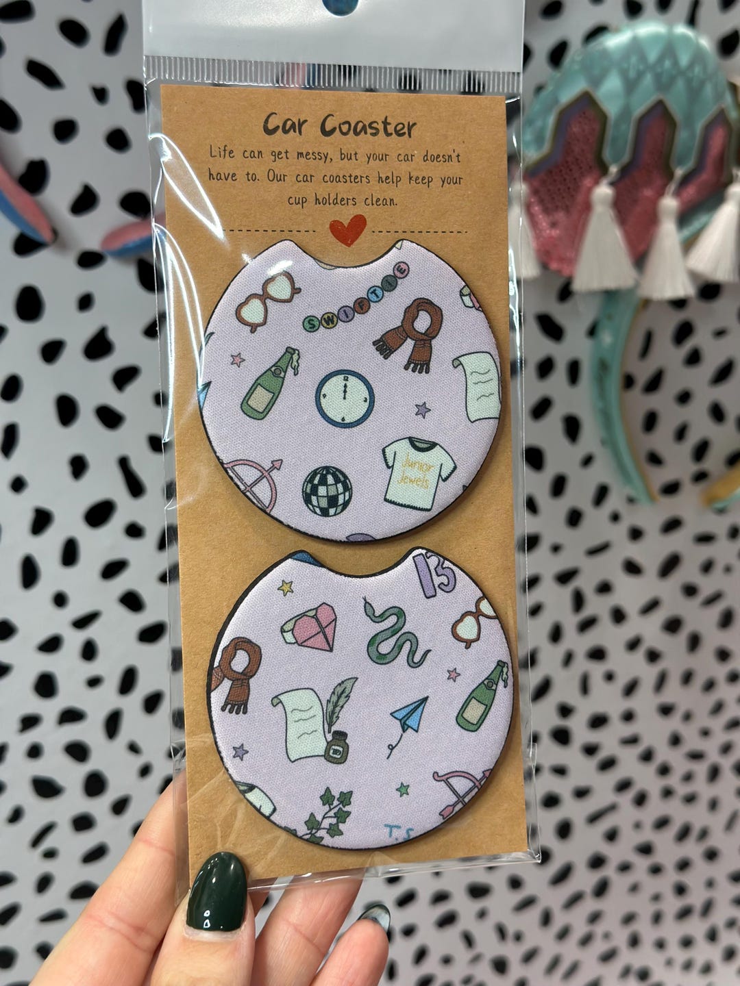 Swiftie Car Coasters, Cute Car Accessories, Car Coasters - Etsy