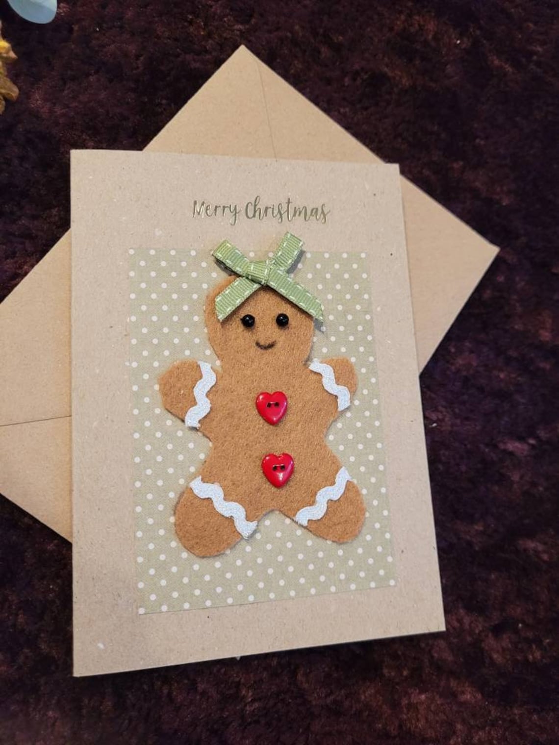 Gingerbread Christmas Cards - Etsy