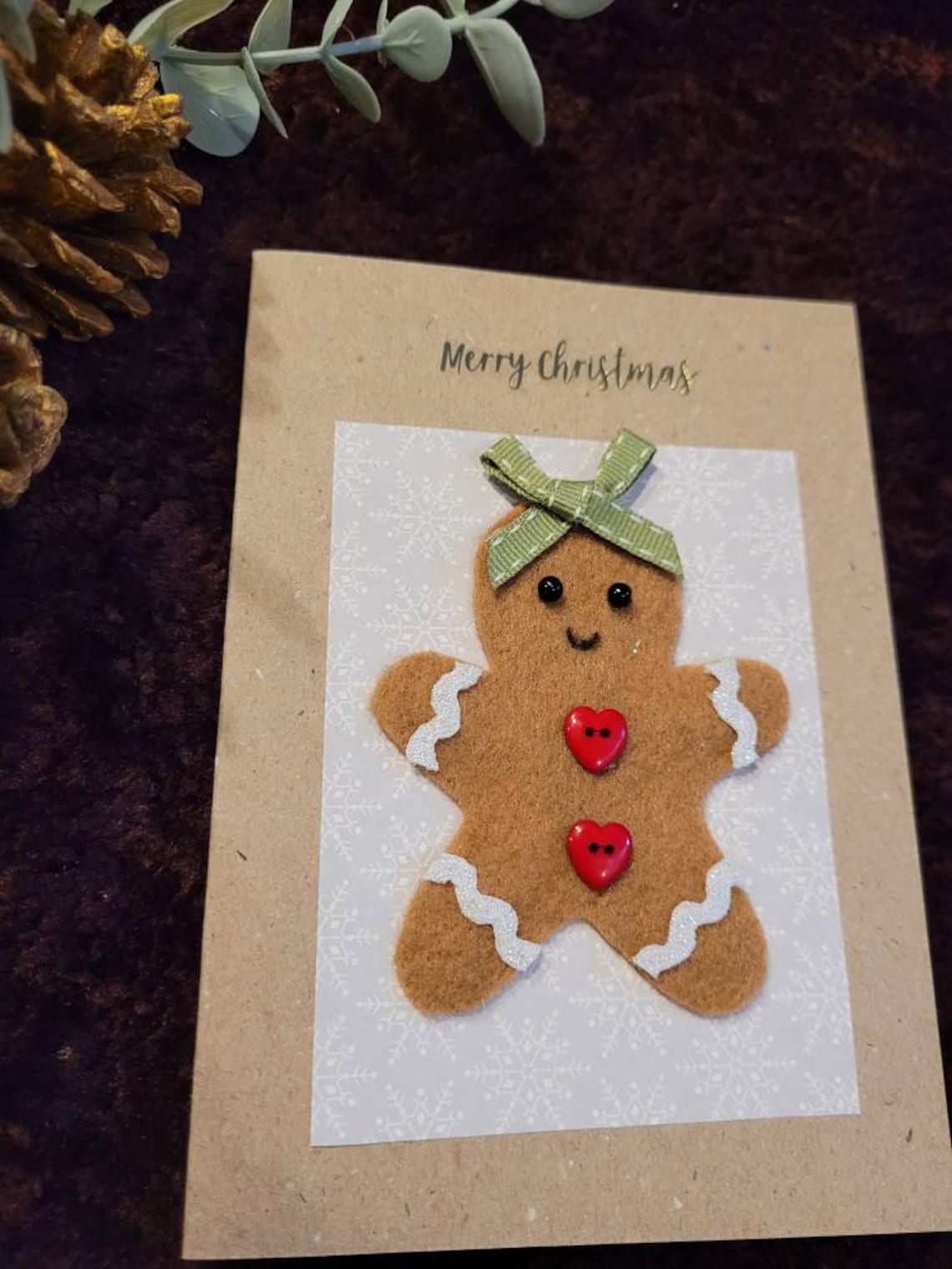 Gingerbread Christmas Cards - Etsy UK