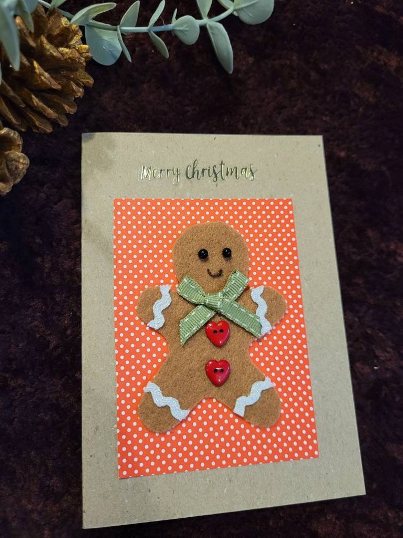 Gingerbread Christmas Cards - Etsy UK