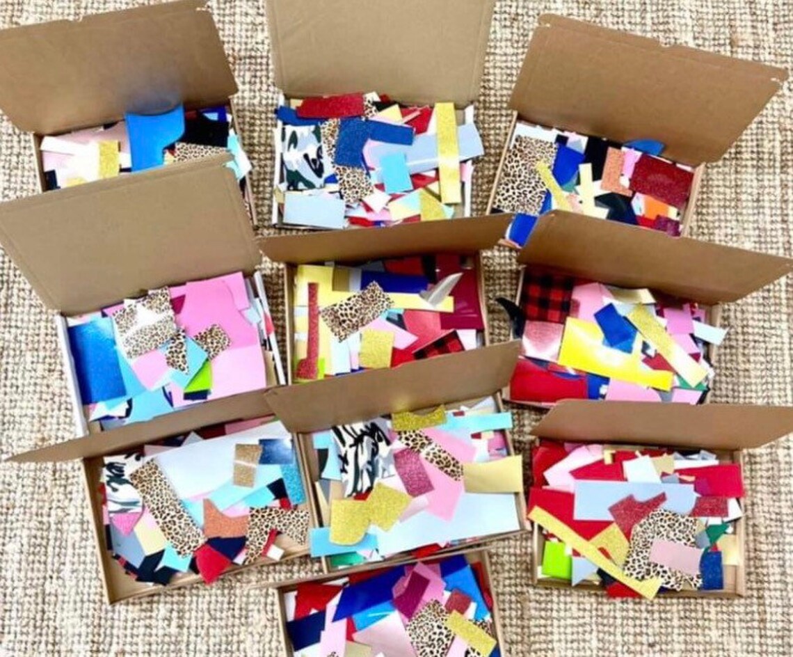 Scrap HTV Vinyl Box: Mixed Iron-on Pieces for Crafts (500g) - Etsy UK