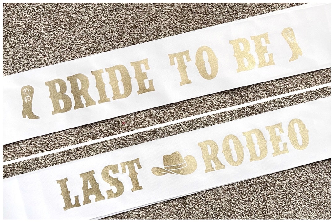 Cowgirl Themed Hen Party • Last Rodeo or • Bride to Be • Custom ...