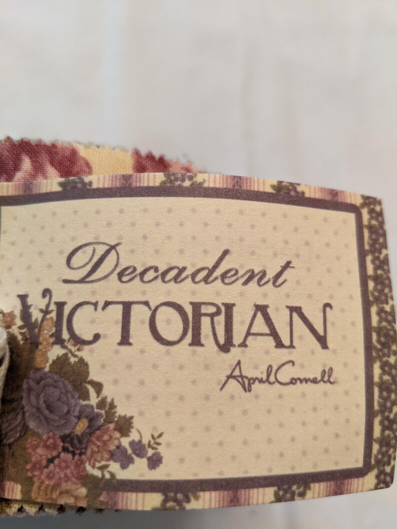 Moda Decadent Victorian by April Cornell Jelly Roll, Quilt Fabric, RARE ...