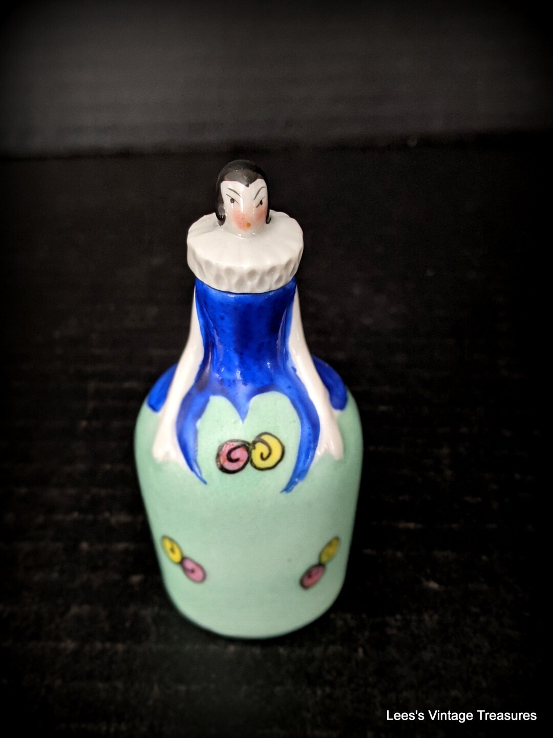 Antique Goebel Porcelain Elizabethan Lady Perfume Scent Bottle, Circa ...