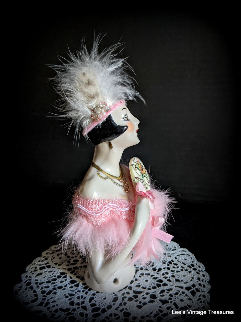 Antique Large Fasold Stauch Porcelain Half Doll Flapper W/ - Etsy