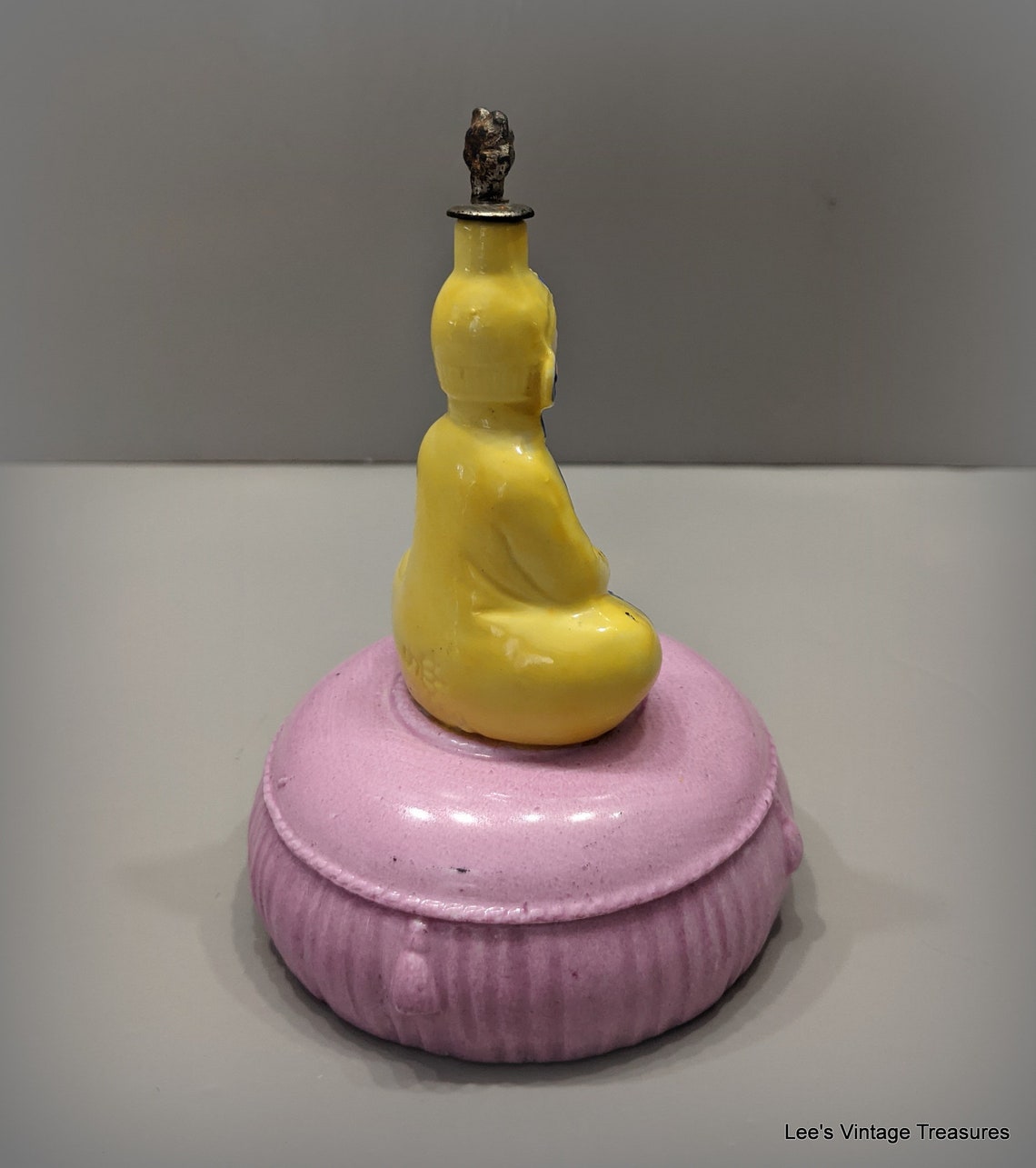 Antique German Porcelain Sitzendorf Powder Box W/ Floral Crown - Etsy