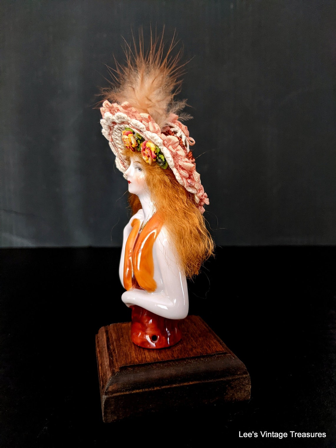 Antique German Flapper Half Doll W/mohair Wig EXCELLENT | Etsy