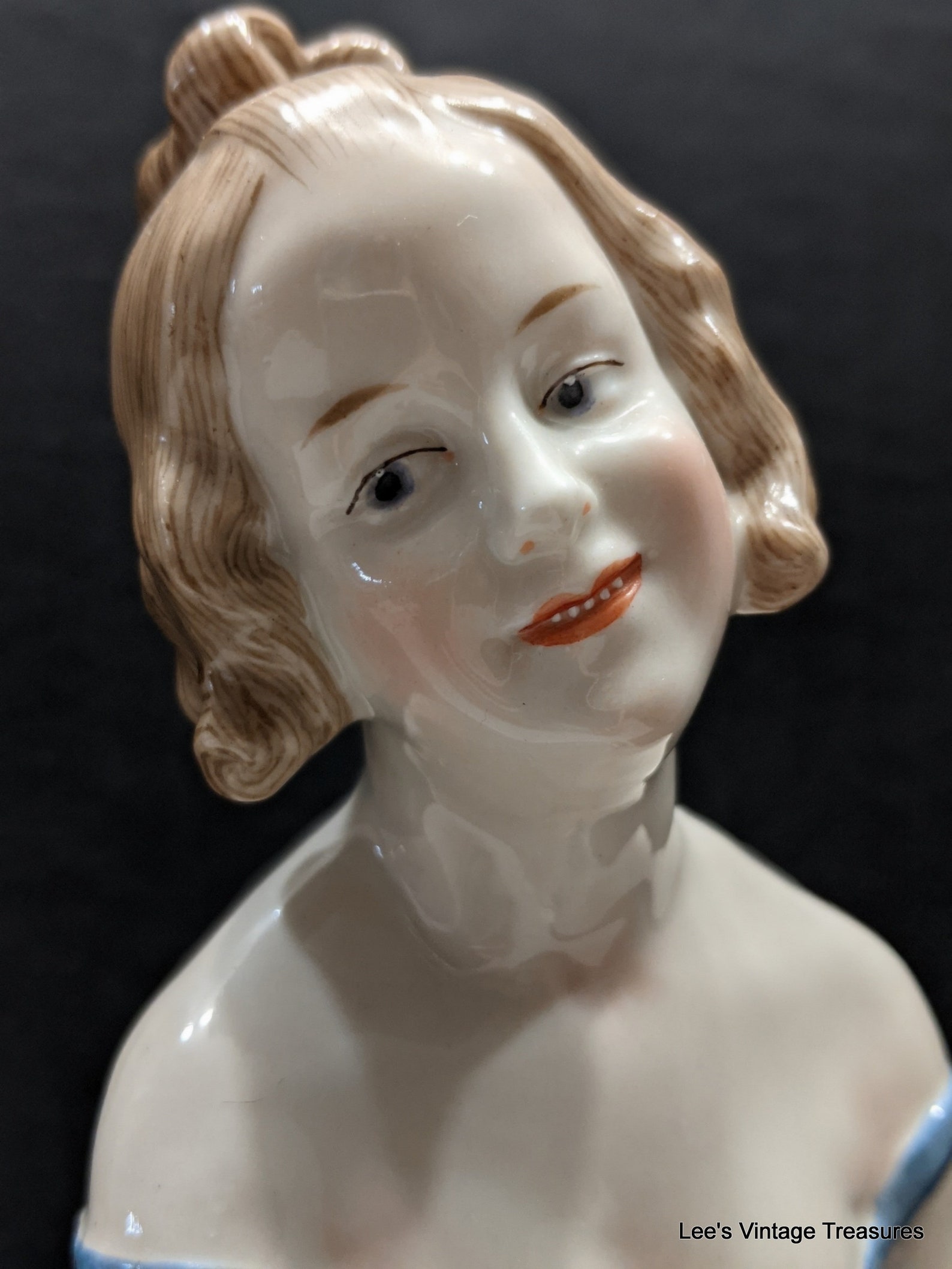 Enchanting RARE Antique Gebrüder Heubach Half Doll LARGE - Etsy