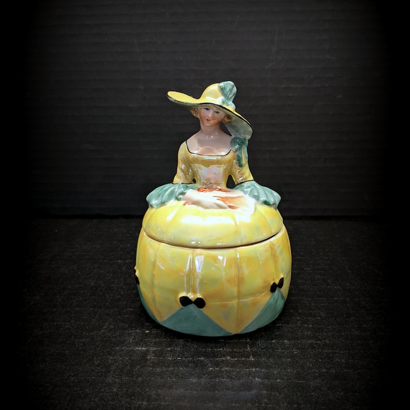 Antique Powder Jar - Etsy