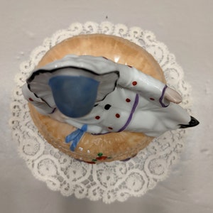 Art Deco Sitzendorf German Porcelain Luster Glaze Pierrot With Mandolin ...