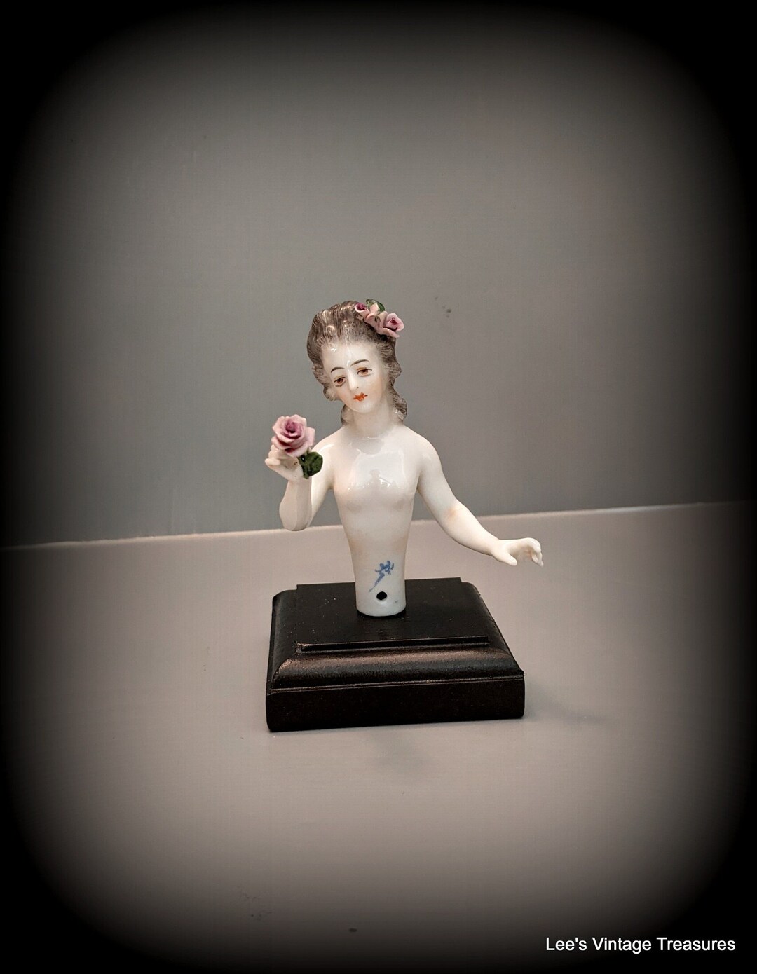 Antique Half Doll Dressel And Kister Half Doll Porcelain Nude Etsy