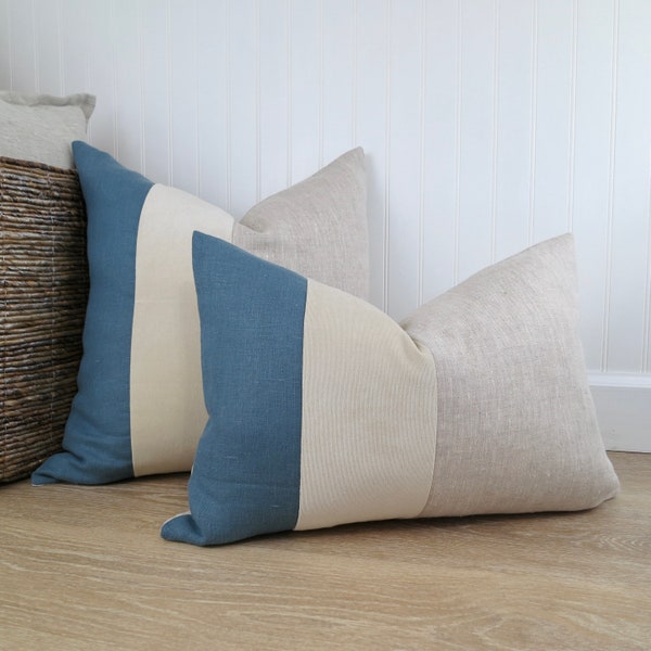 Color Block Pillow - Etsy