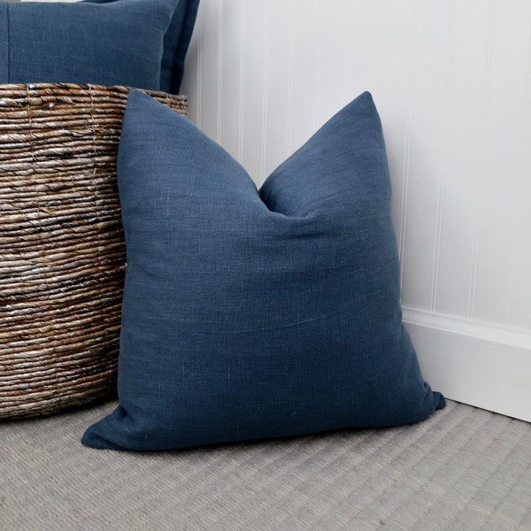 Dark Blue Euro Pillow - Etsy