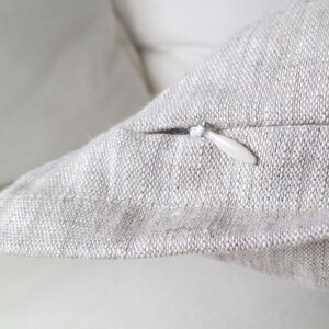 Heathered Linen Flange Edge Throw Pillow Cover, 20 X 20, 22 X 22, 24 X ...