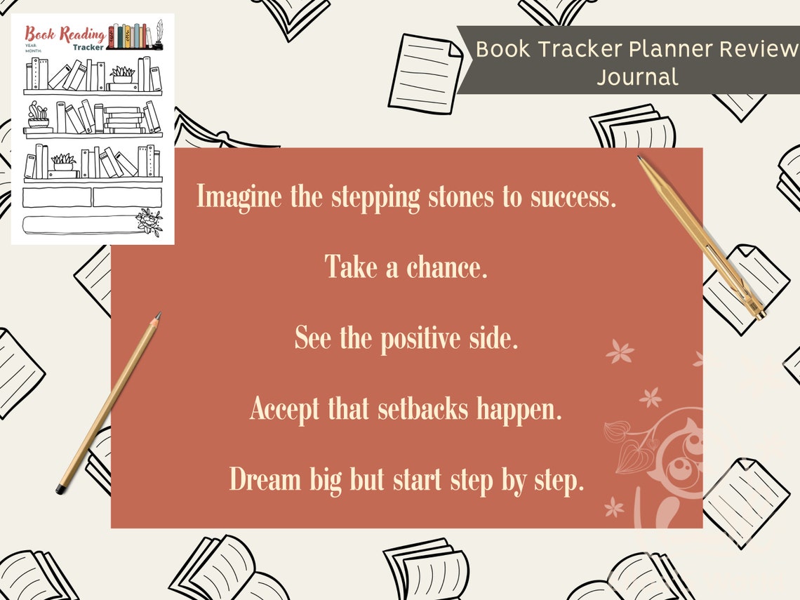 Printable Reading Journal Book Tracker Planner Review - Etsy