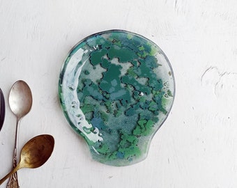 Glass Spoon Rest - Etsy