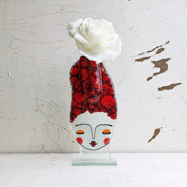 Abstract Face Vase - Etsy