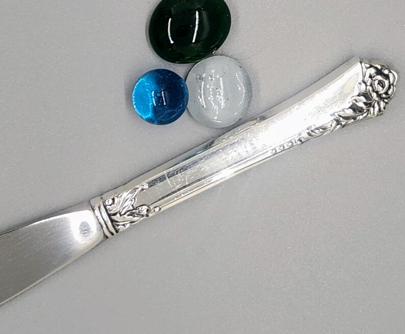 Beautiful Sterling Handle Master Butter Knife damask Rose Oneida 1946 ...