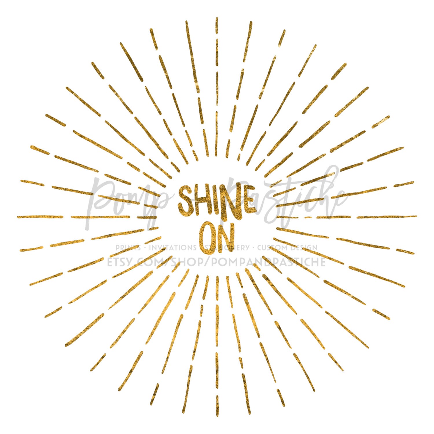 Shine on Print // Sunburst // Gold // Inspiration // Office Art ...