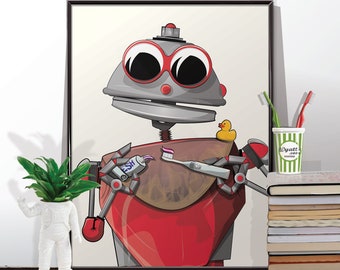 Brushing Teeth | Etsy