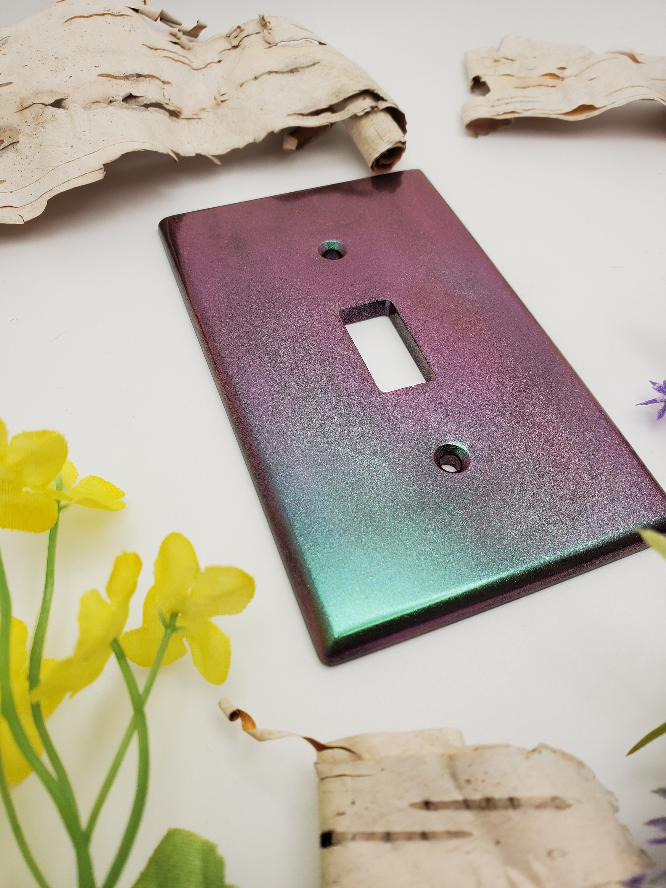 Purple/green Color Shift Light Switch Cover - Etsy