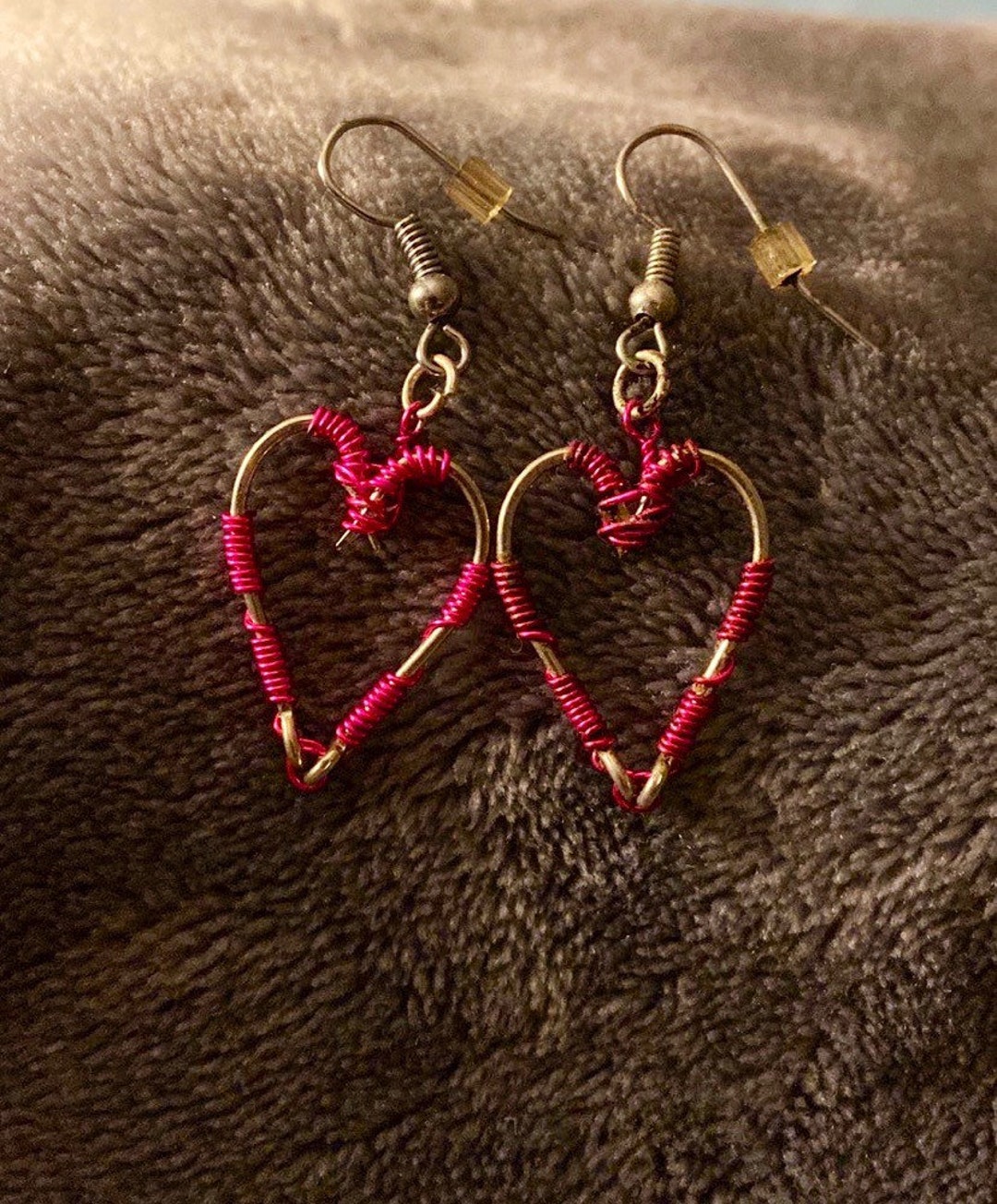 Fish Hook Dangle Earrings - Etsy
