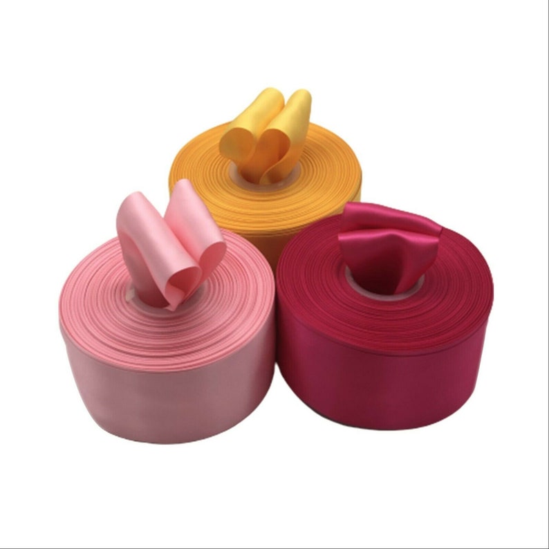 Satin Ribbon Double Faced Two Sided Ribbon Multiple Color 2-5 | Etsy