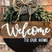 Home Sweet Home Pennant Door Hanger, Farmhouse Door Hanger, Farmhouse ...