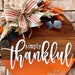 Thankful Door Hanger, Thanksgiving Door Hanger, Thanksgiving Wreath ...