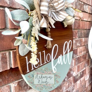Hello Fall Door Hanger, Thankful Door Hanger, Thanksgiving Door Hanger ...