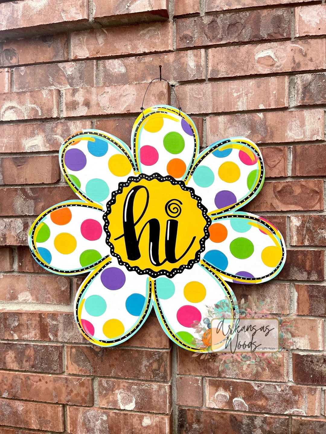Flower Door Hanger, Spring Door Hanger, Summer Door Hanger, Spring ...