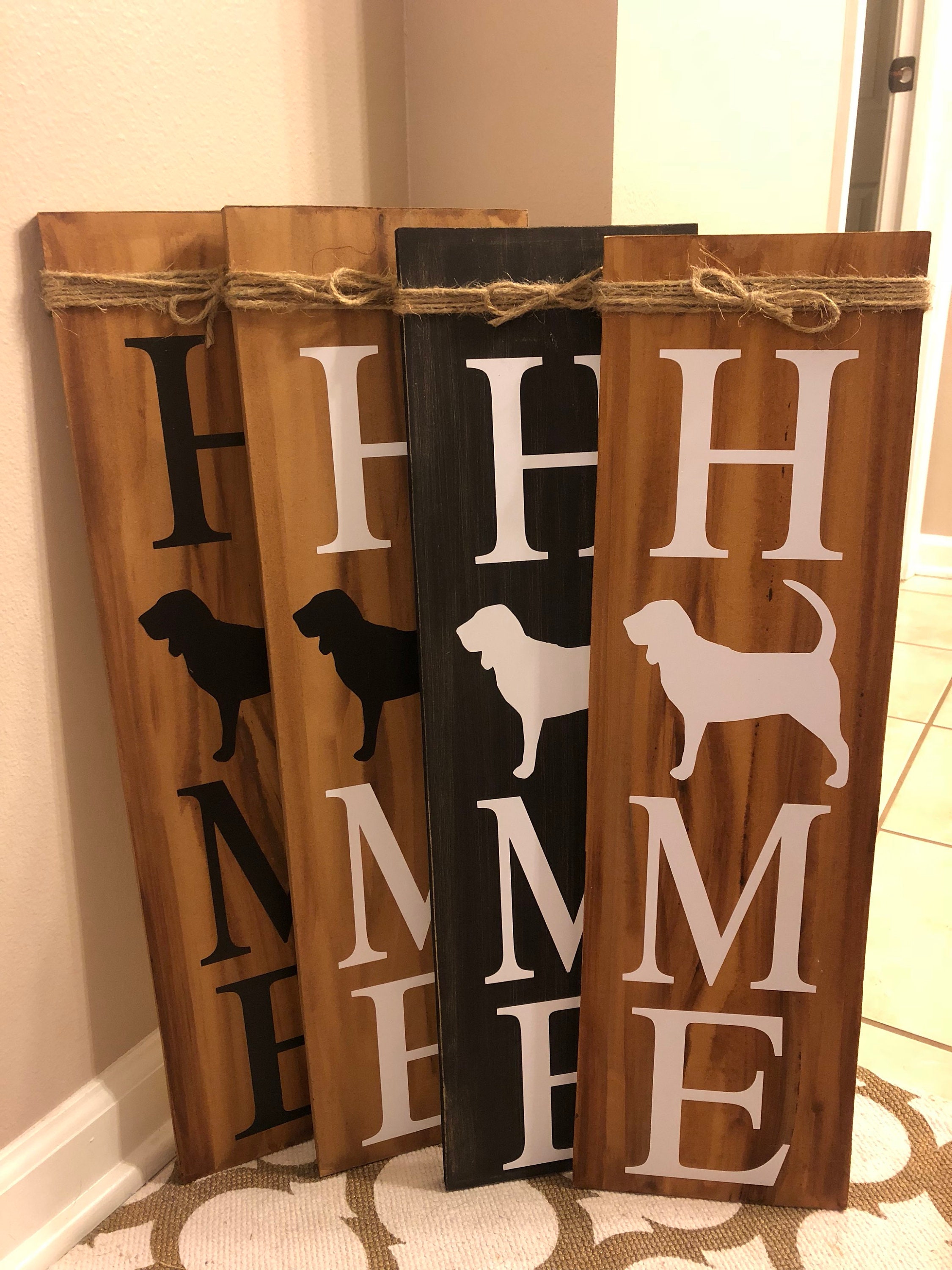 Dog Sign Home Sign Wooden Dog Sign Custom dog sign dog | Etsy
