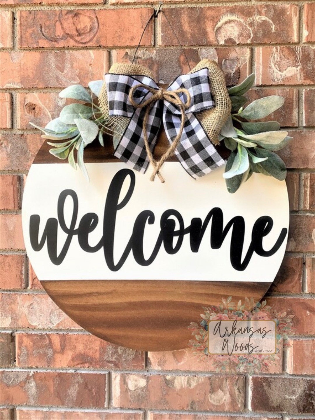 Welcome Door Hanger, Farmhouse Door Hanger, Year Round Door Hanger ...