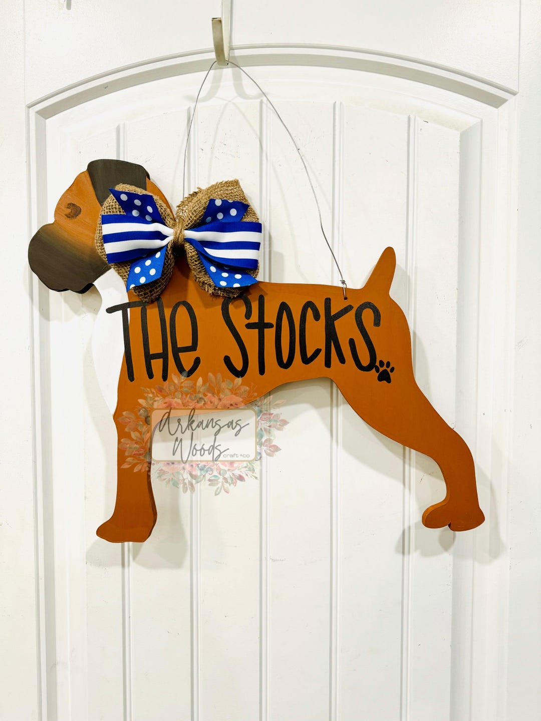 Boxer Dog Door Hanger: Custom Pet Lover Decor - Etsy