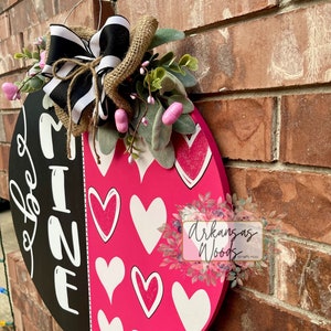 XOXO Door Hanger, Be Mine Door Hanger, Valentines Day Door Hanger, Valentines Decor, Love Door ...