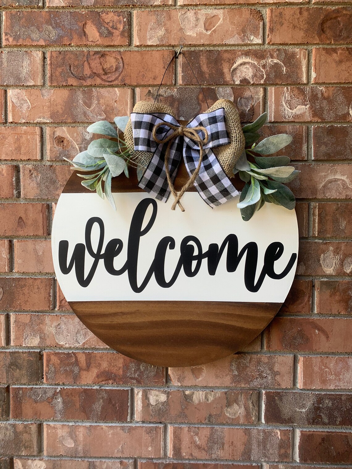 Welcome Door Hanger Farmhouse Door Hanger Year Round Door - Etsy