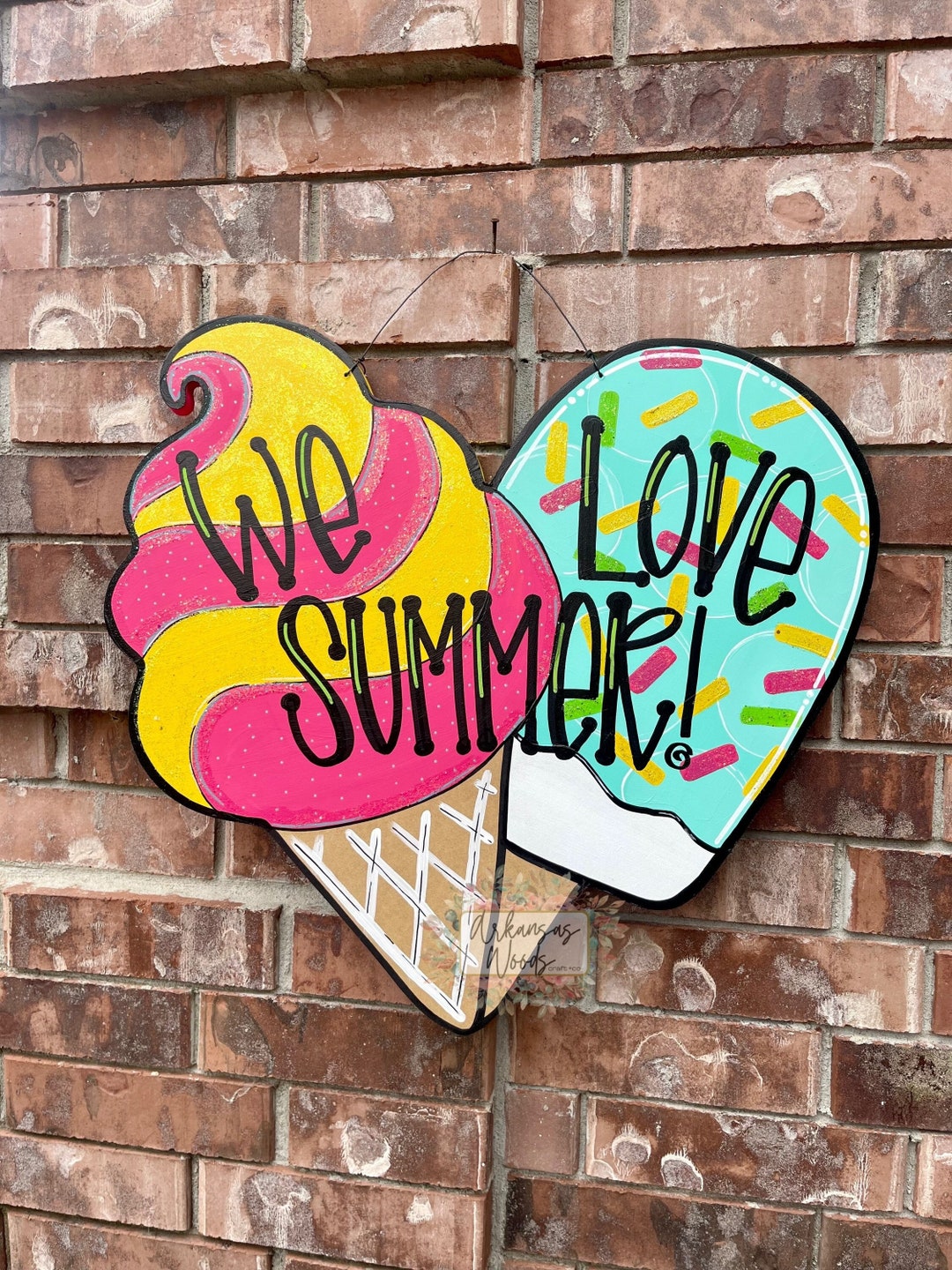 Summer Door Hanger, Ice Cream Door Hanger, Popsicle Door Hanger, Summer ...