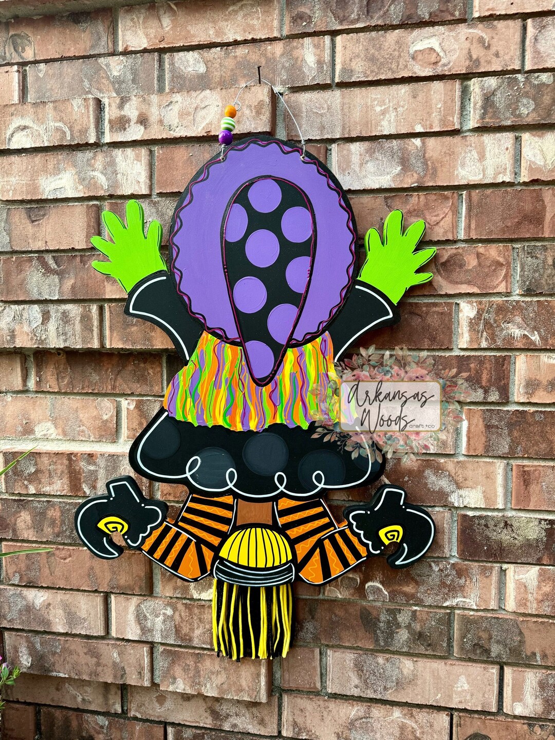 Glow in the Dark Splat Witch Door Hanger: Halloween Decor - Etsy