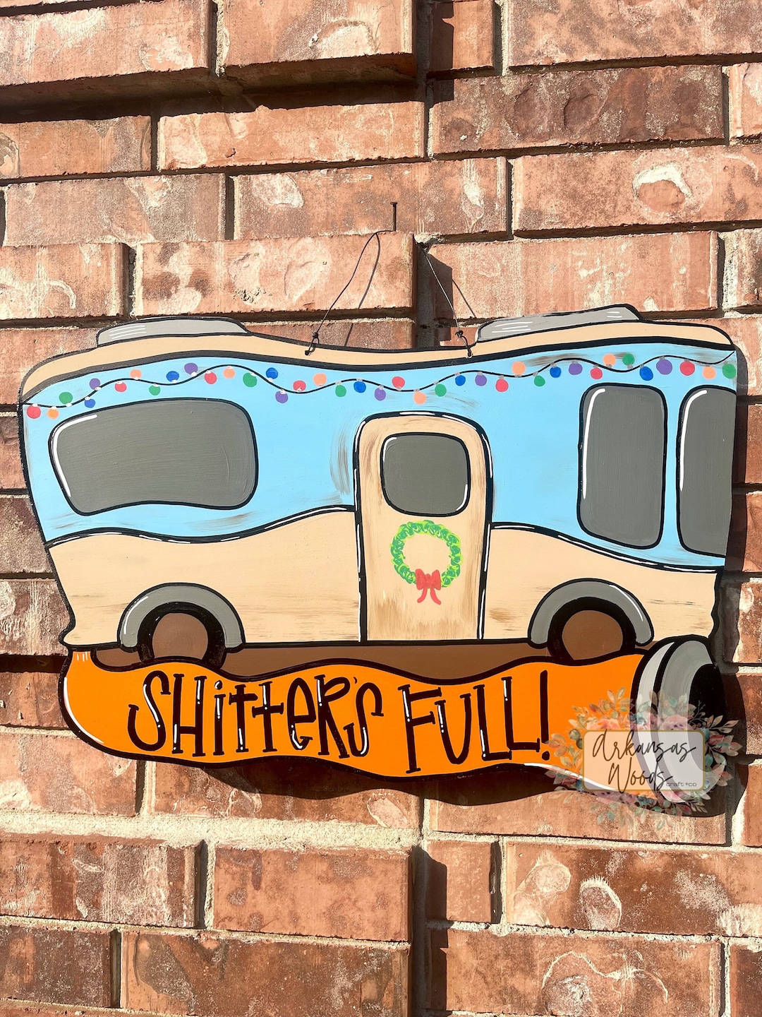 LIGHT UP Christmas Door Hanger, Griswold Door Hanger, Cousin Eddie RV ...