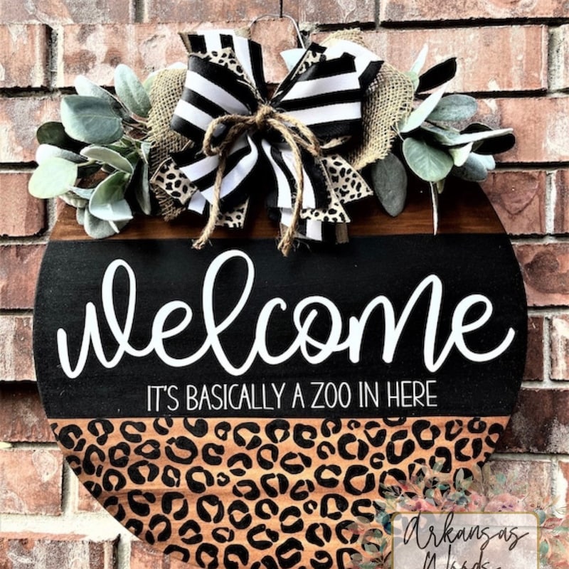 Leopard Print Wreath - Etsy