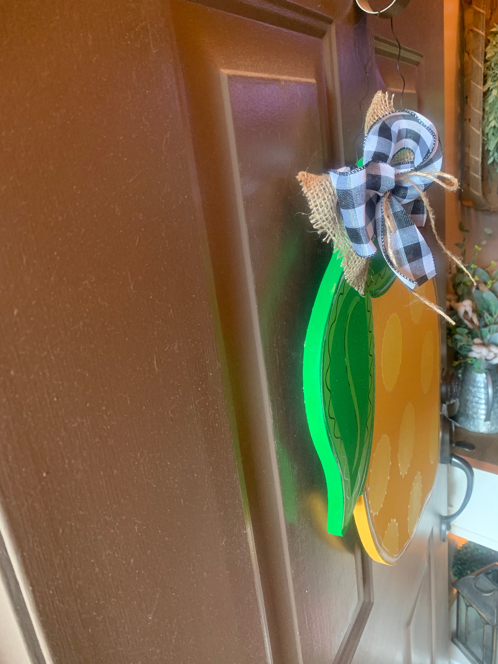 Lemon Door Hanger Summer Door Hanger Lemon Wreath Lemon - Etsy