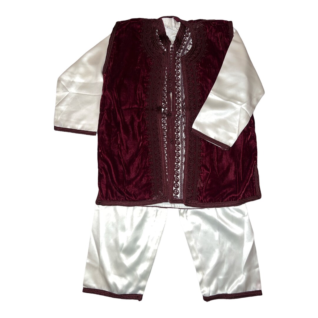 Moroccan Traditional Outfit for Boys, Set of 3 Jabador, Boys Eid Gift ...