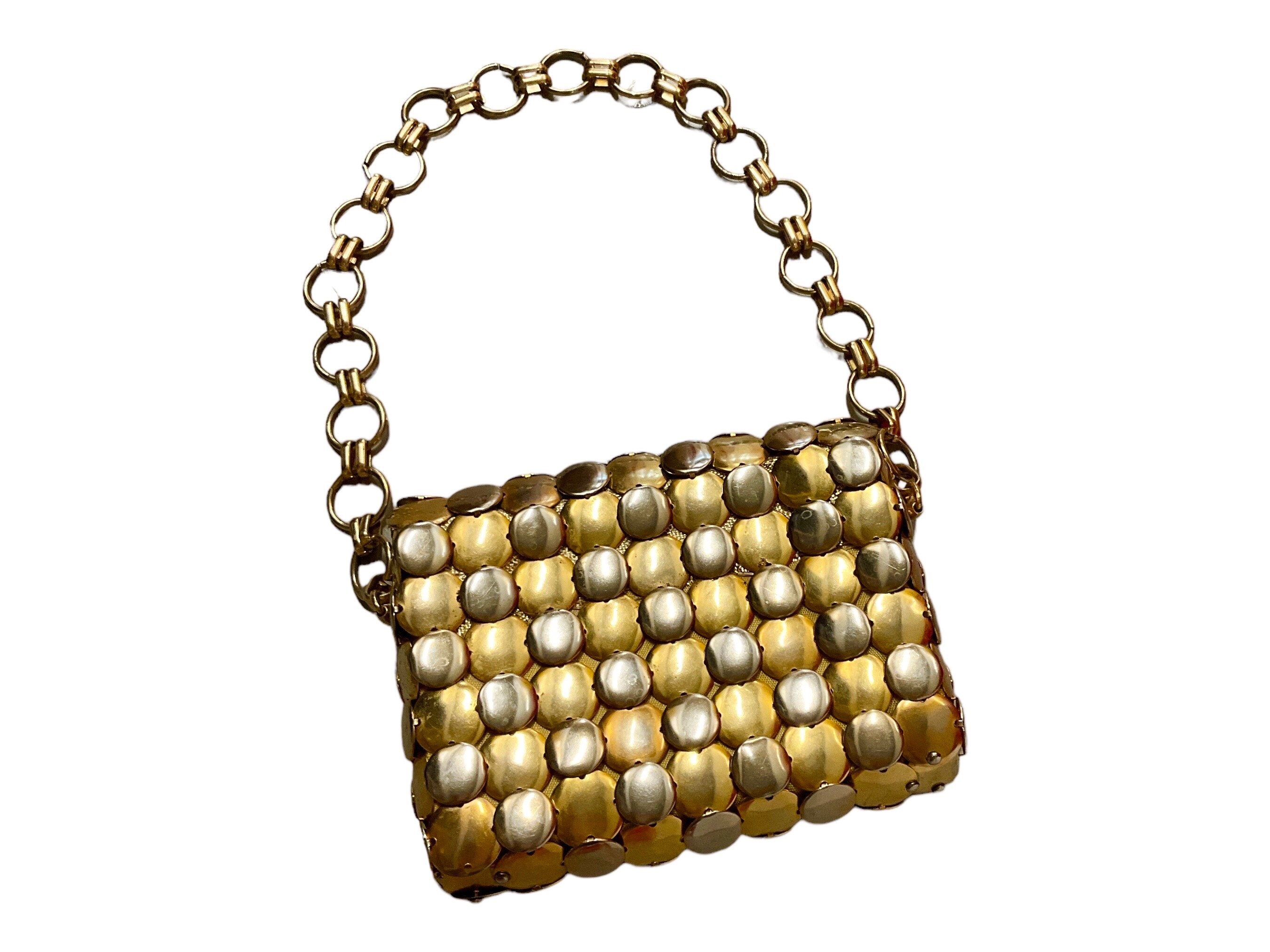 Vintage Rare 1960s Paco Rabanne Gold Silver Two Tone Metal - Etsy