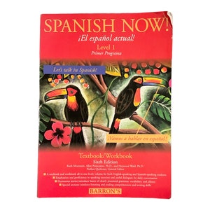 Spanish NOW Level 1, Textbook/workbook, BARRONS - Etsy