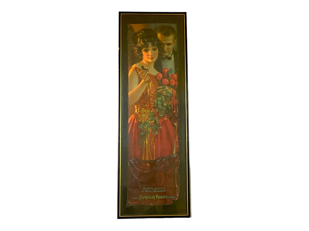 Pompeian Beauty PANEL 1925 “beauty Gained is Love Retained” - Etsy