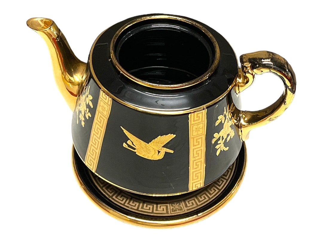 Vintage Teapot With Plate - Etsy