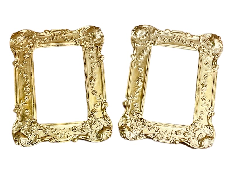 ASKEW LONDON Vintage Metal Mini Photo Frames - Etsy