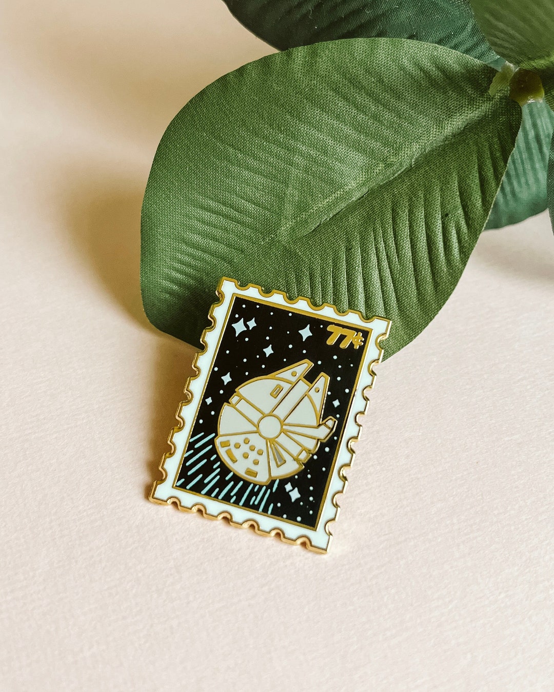 Vintage Stamp the Falcon Hard Enamel Pin - Etsy