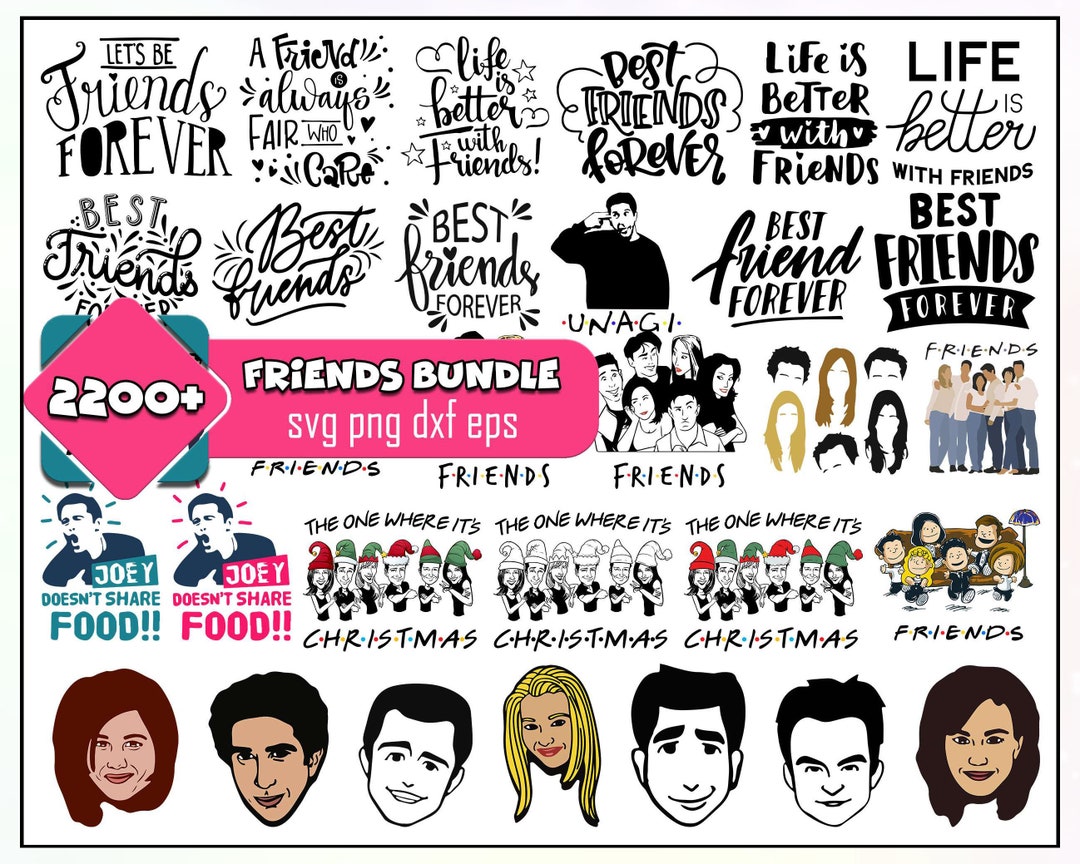 Friends Svg Bundle,layered Files, Central Perk Cut Files , Svg Bundle ...